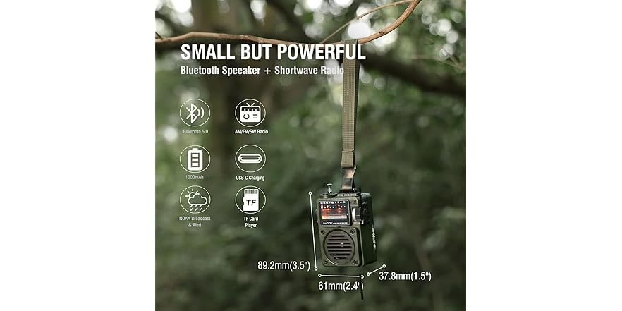 Raddy RF750 Portable Shortwave Radio