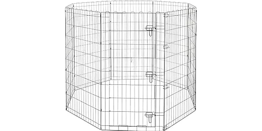 Amazon Basics Foldable Octagonal Metal Playpen