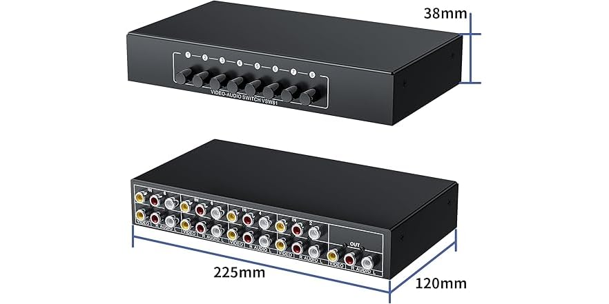 RCA 8 in 1 Switch Video Audio Selector