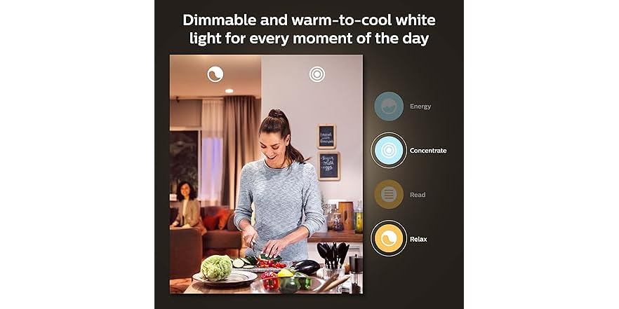 Philips Hue Smart 85W BR30 LED Bulb, 4 Pack