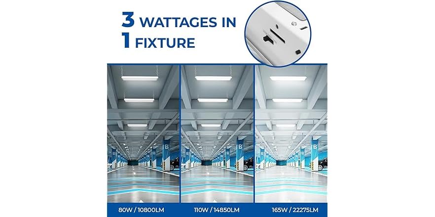 CINOTON 2FT 165W/110W/80W LED Shop Light