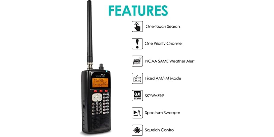 Whistler WS1040 Handheld Digital Scanner Radio