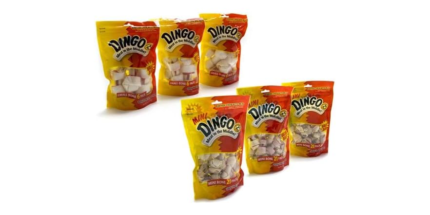 Dingo Original Rawhide Bones – 3 Pack