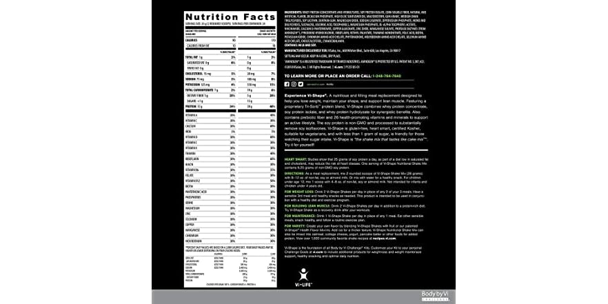 ViSalus Vi Shape Nutritional Shake Mix