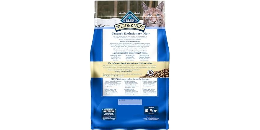 2-Pk Blue Buffalo Chicken Dry Cat Food 5-lb