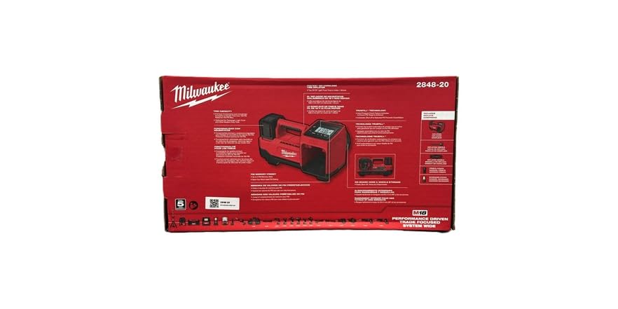 Milwaukee 2848-20 M18 18V Portable Inflator