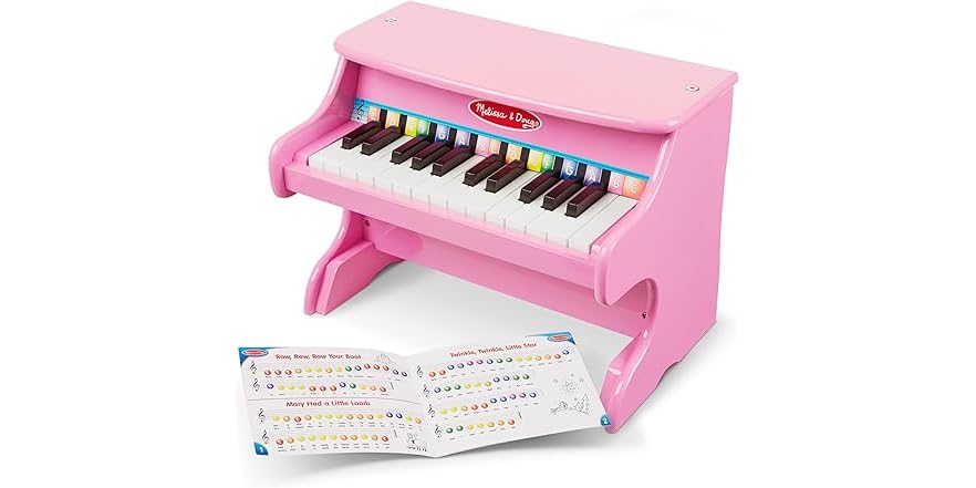 Melissa & Doug Learn-to-Play Pink Piano