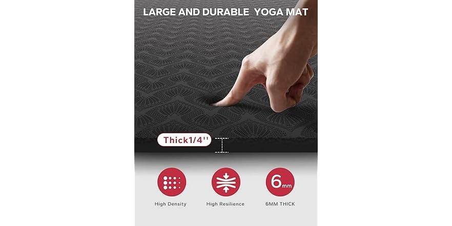 72"x48" Extra large yoga mat
