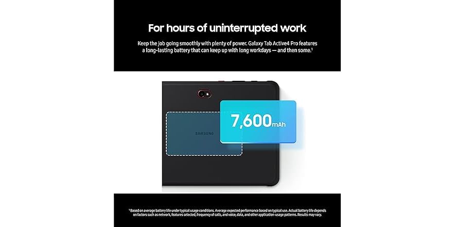 SAMSUNG Galaxy Tab Active4 Pro 10" Tablet (Open Box)