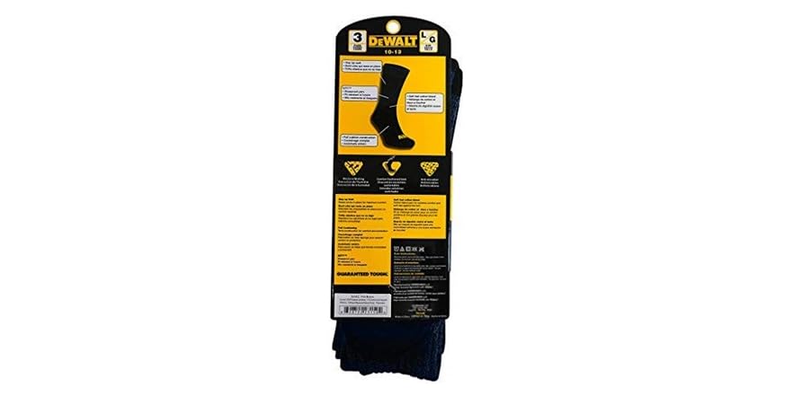 DeWalt 6-Pairs Cotton Blend Work Socks