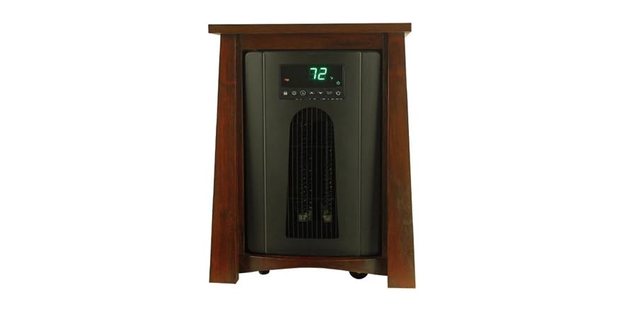 Life Pro 8 Element Deluxe Infrared Heater Wood