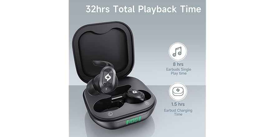 Yeteky A16 Wireless Earbuds 32H Playback