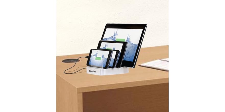 Energizer 4-Port USB Charging Station w/ Dividers