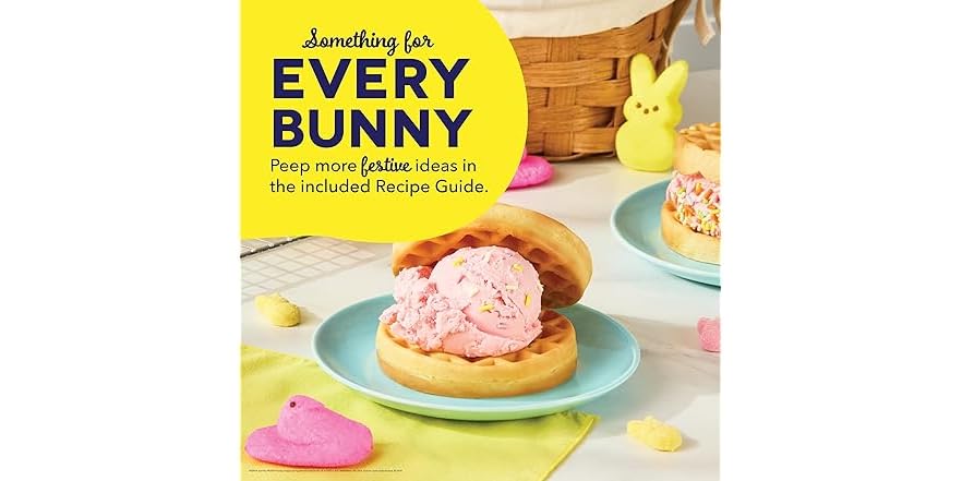 PEEPS Dash Chick Mini Waffle Maker 4"