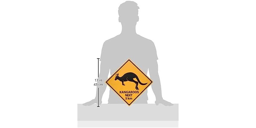 Outback Party Road Sign Cutouts, 4 Pcs