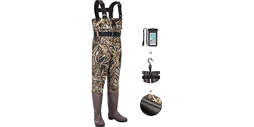 TIDEWE Men's PVC Chest Waders