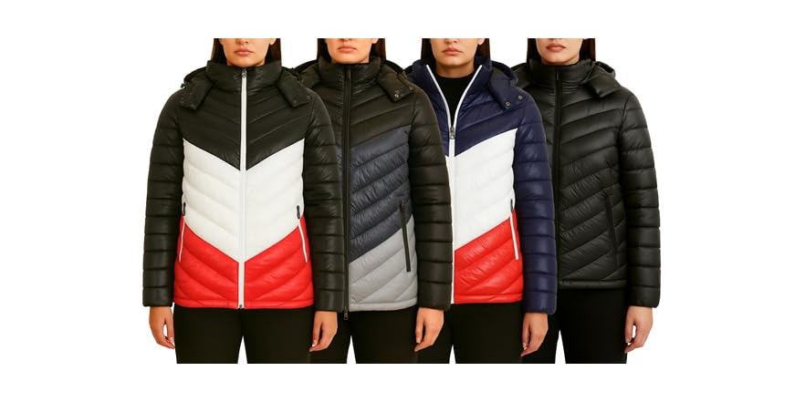 Womens Oversized Quilted Bubble Jacket