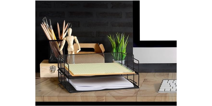 2 Tier Stackable Letter Trays