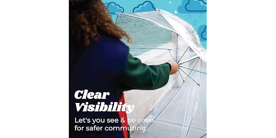 totes Clear Bubble Umbrella with Dome