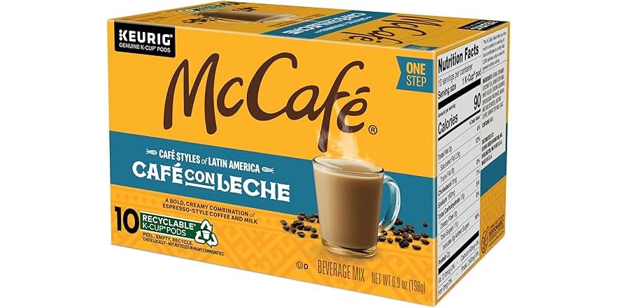 (60 Count) McCafe Cafe Styles of Latin America Cafe con Leche K Cups