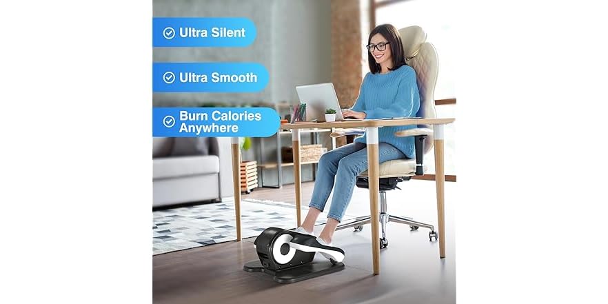 Umitec Under Desk Elliptical Machine with App