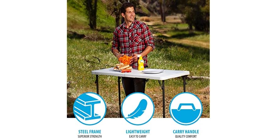 Lifetime 4' Folding Table OPEN BOX