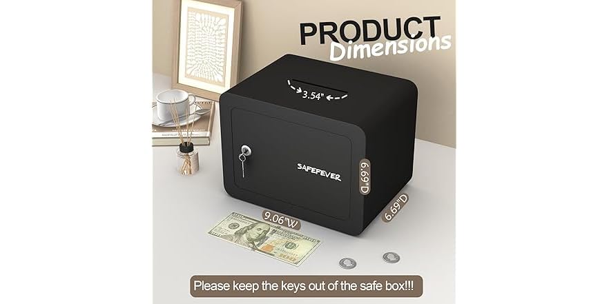 Small Money Safe with Drop Slot