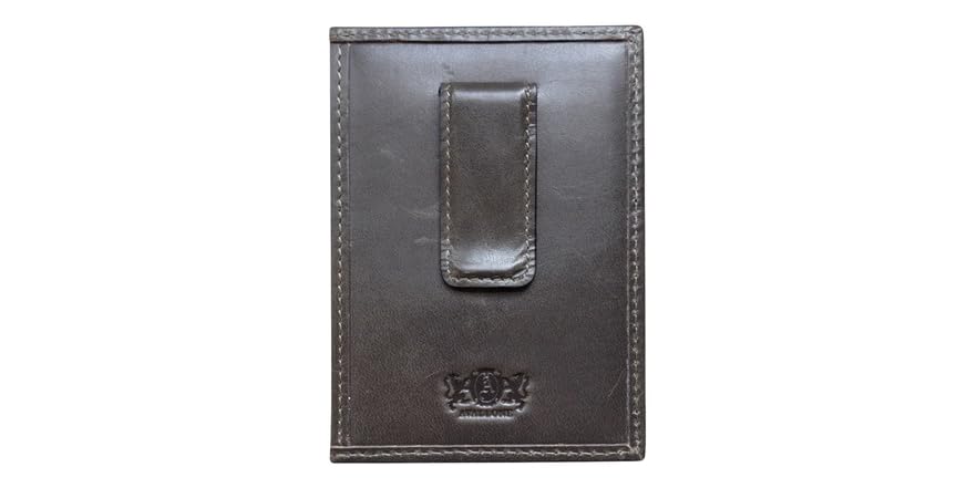 Avallone Canvas/Leather Money Clip Wallet