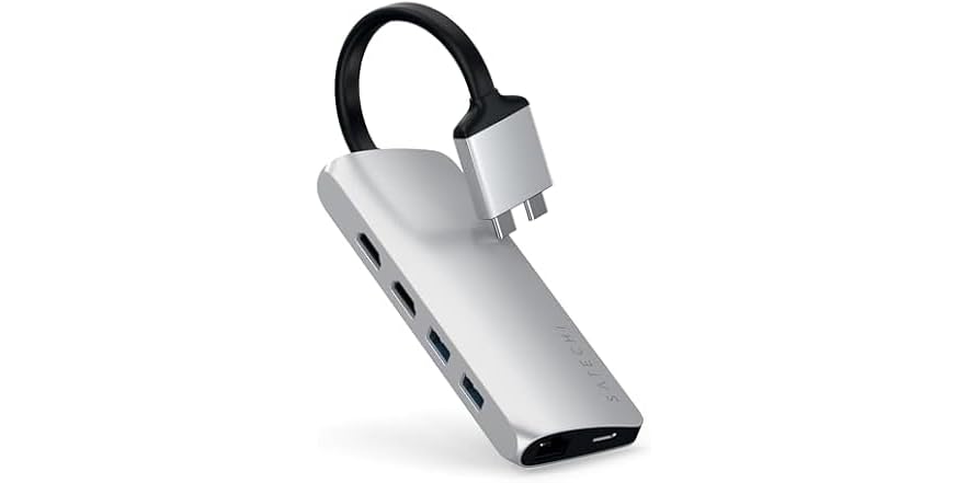 Satechi USB-C Dual Multimedia Adapter with Dual 4K HDMI