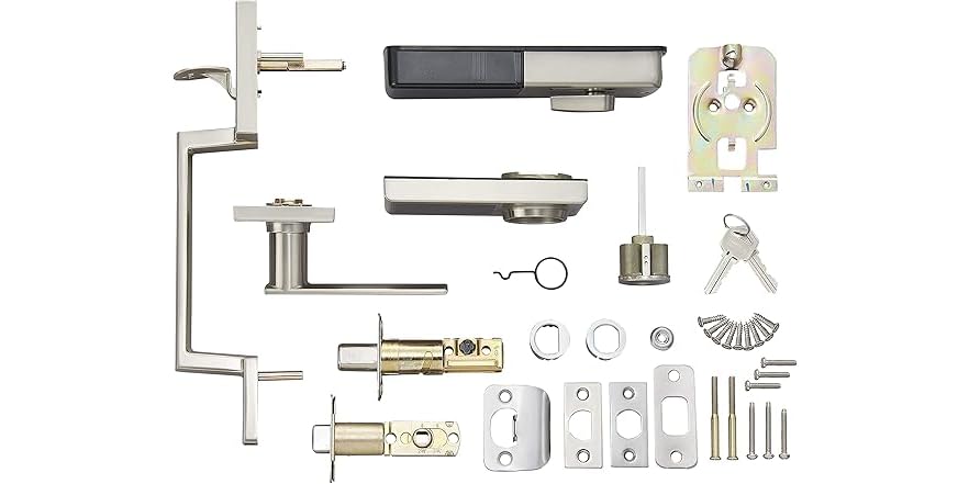 Amazon Basics Grade 3 Door Lock with Handleset