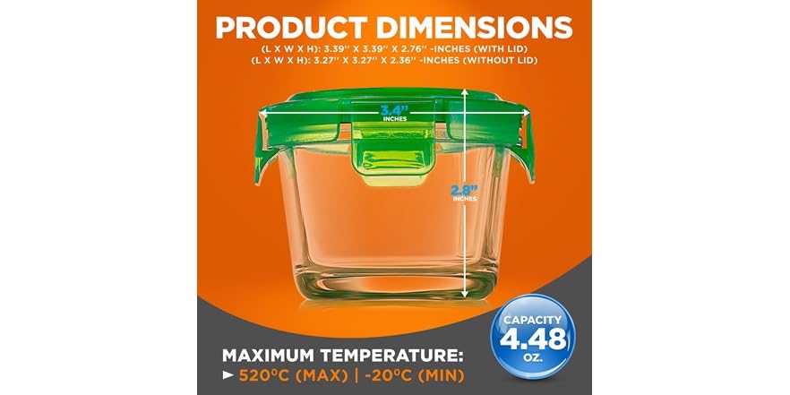 NutriChef 12-PC Food Storage Containers