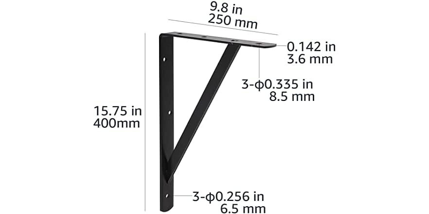 Amazon Basics Shelf Bracket Pack