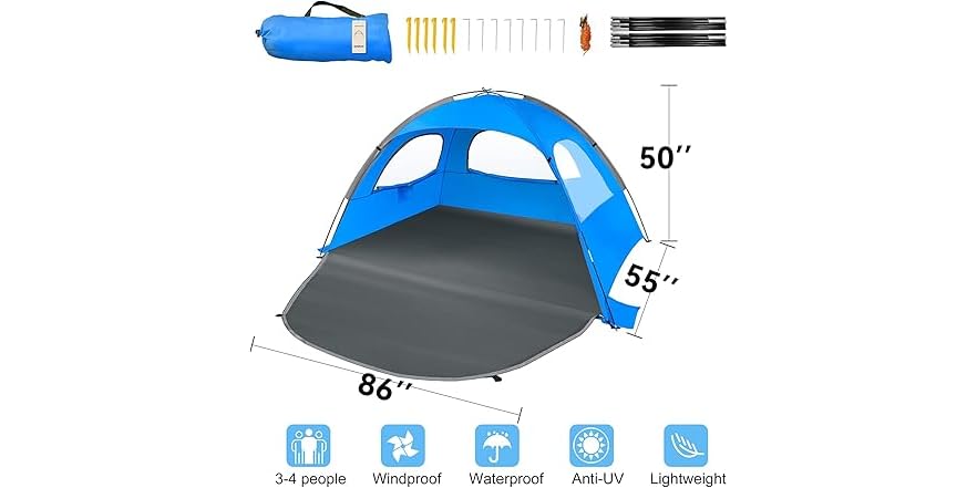 MIRUS, 2-3 Person Sun Shade Shelter