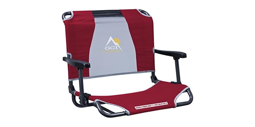 GCI Outdoor Big Comfort Stadium Chair With Armrests
