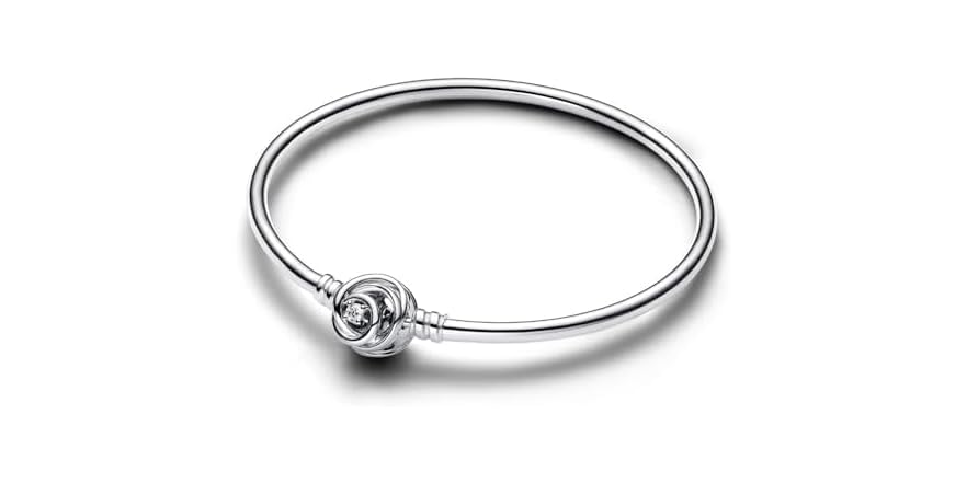 PANDORA Moments Encircled Clasp Bangle (Open Box)