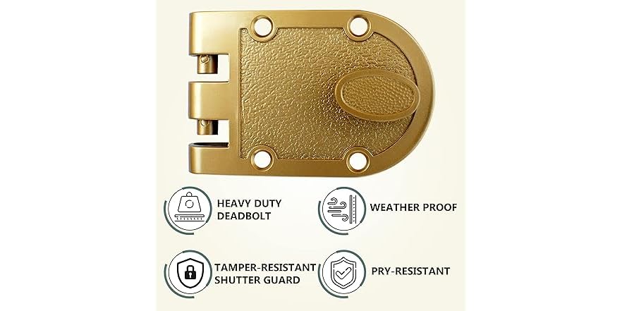 NU-SET Jimmy Proof Style Deadbolt Lock