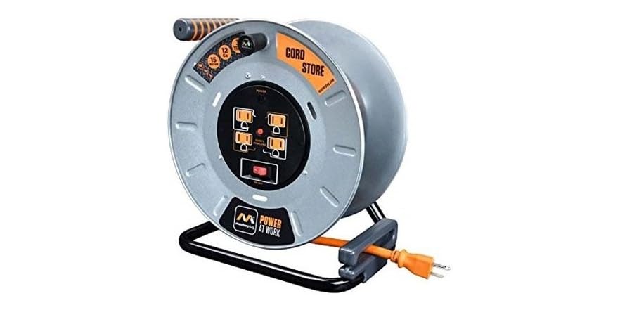 MasterPlug Heavy Duty Extension Cord Reel