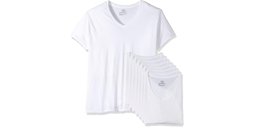 Hanes 6-Pack Hanes V-Neck T-Shirt