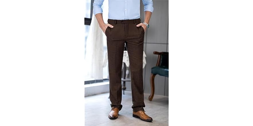 Vintage Tweed Dress Regular Fit Slacks