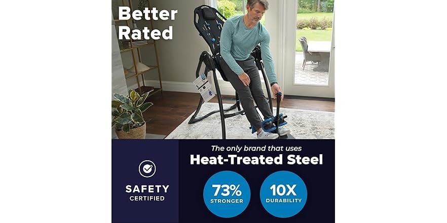 Teeter LX9B Teeter FitSpine LX9 Inversion Table Black