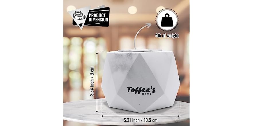 Toffee’s Home Concrete Tabletop Fire Pit Bowl