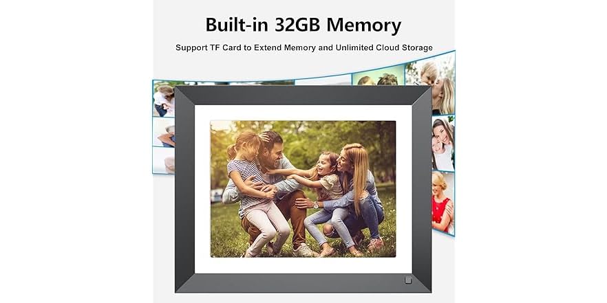 FULLJA Dual-WiFi Digital Photo Frame