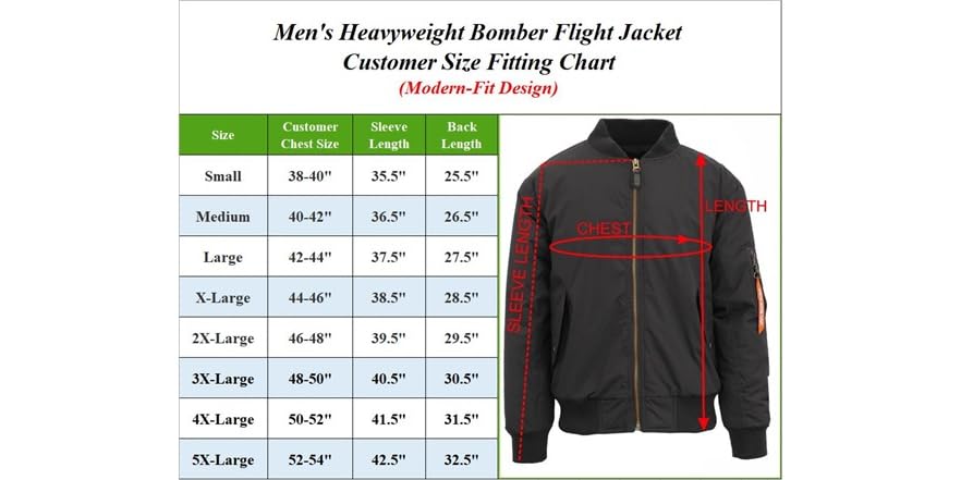 Mens Heavyweight Flight Bomber Jacket