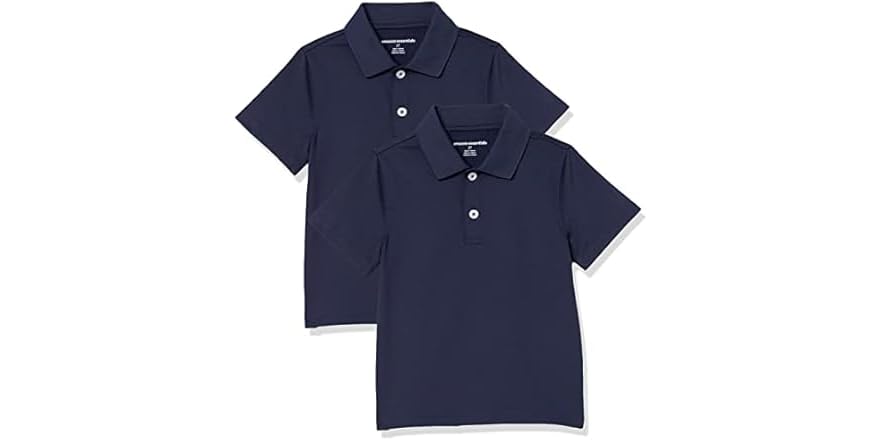 Amazon Boys' Active Polo Shirts Pack of 2