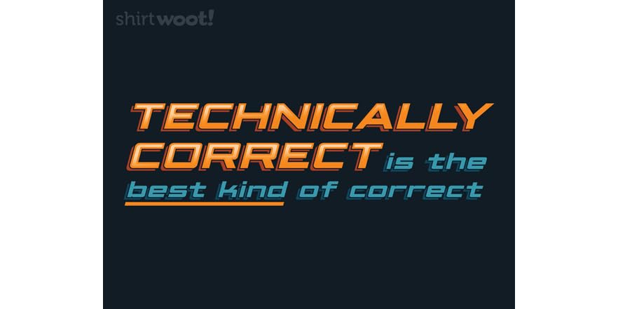 The Best Kind of Correct