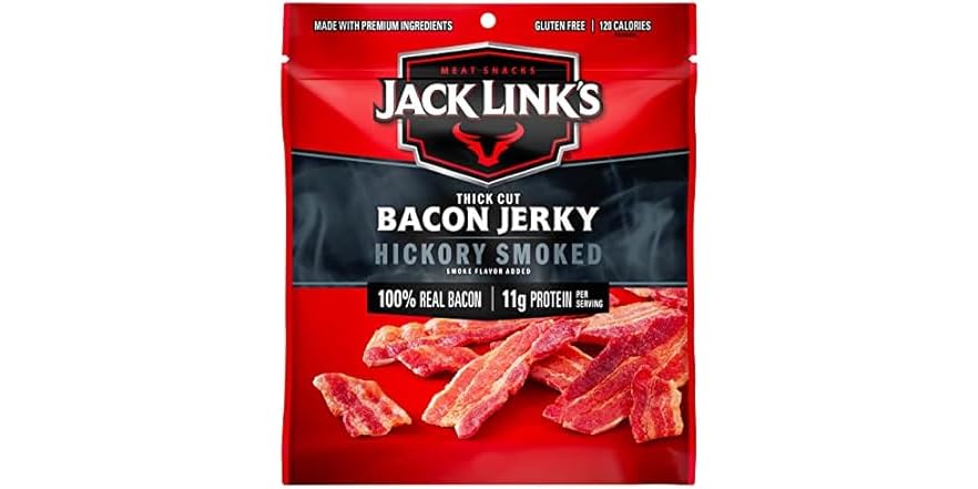 Jack Link's Bacon Jerky, Hickory Smoked