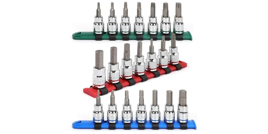 21-Piece Torx and Hex Bit Socket Set