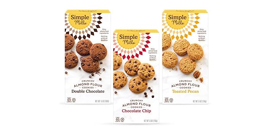 Simple Mills, Cookies Variety Pack, 3 Count