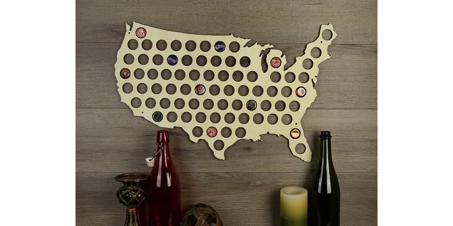 Beer Cap Map: United States of America