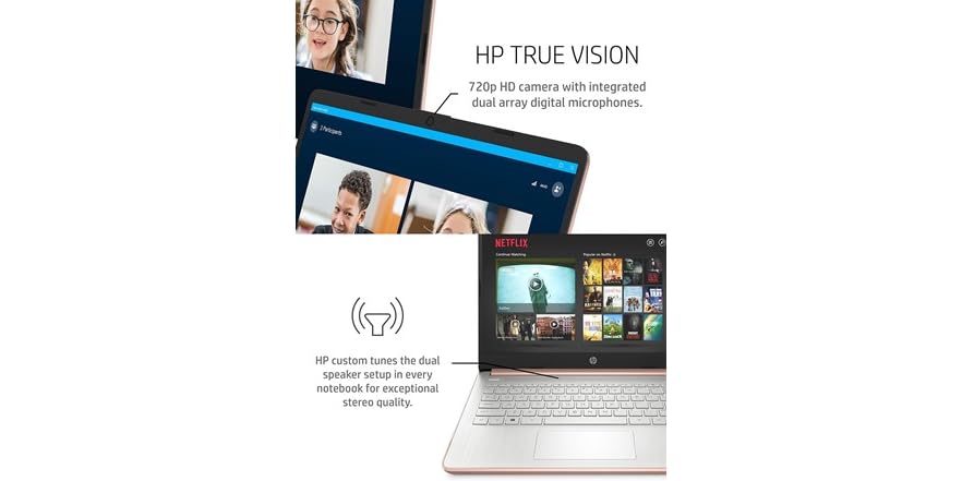 NEW HP 14" AMD Touch Laptop with Office 365 (Open Box)